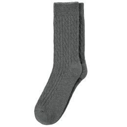 VanVaan 1 Paar Herren Socken mit Zopf-Muster