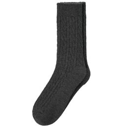 VanVaan 1 Paar Herren Socken mit Zopf-Muster
