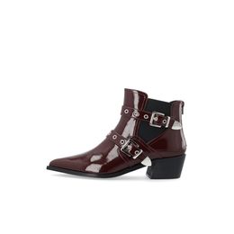 Bianco Ankle Boots 'Blake' Damen Gr&ouml;&szlig;e 38 weinrot / schwarz Winterschuhe