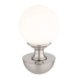 Globo Tabina Tischleuchte LED Nickel-Matt, 1-flammig