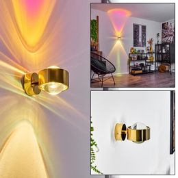 hofstein Sapri Wandleuchte Gold, 1-flammig