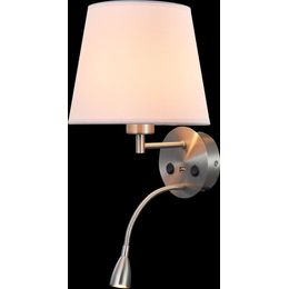 Mantra CAICOS Wandleuchte LED Nickel gl&auml;nzend, Nickel-Matt, 1-flammig