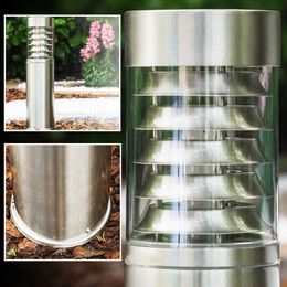 hofstein Dakar Sockelleuchte Edelstahl, 1-flammig