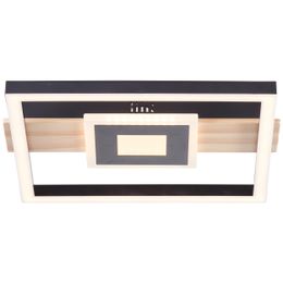 BRILLIANT LEUCHTEN Brilliant Baldo Deckenleuchte LED Naturfarben, Schwarz, Wei&szlig;, 1-flammig