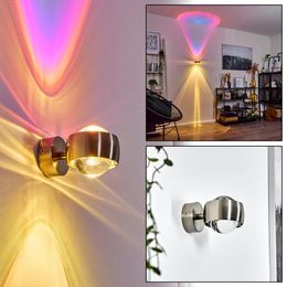 hofstein Sapri Wandleuchte Nickel-Matt, 1-flammig
