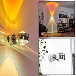 hofstein Sapri Wandleuchte Chrom, 1-flammig