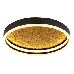 Globo Hedi Deckenleuchte LED Gold, Schwarz, 1-flammig