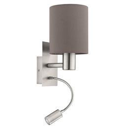 Eglo Leuchten Eglo PASTERI Wandleuchte LED Nickel-Matt, 2-flammig