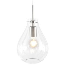 Steinhauer Glass light Pendelleuchte Edelstahl, 1-flammig