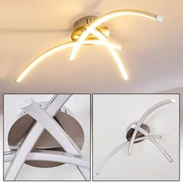 hofstein Wikon Deckenleuchte LED Nickel-Matt, 3-flammig