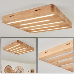 hofstein Cajas Deckenpanel LED Naturfarben, 5-flammig
