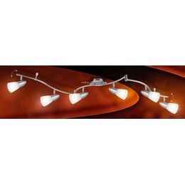 Globo CALEB Deckenleuchte Chrom, Nickel-Matt, 6-flammig