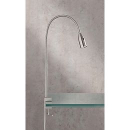 Fischer & Honsel Sten Klemmleuchte LED Nickel-Matt, 1-flammig, Bewegungsmelder