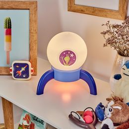 hofstein Rougemont Tischleuchte LED Blau, 1-flammig