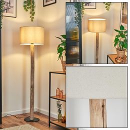 hofstein Soungou Stehleuchte 38 cm Naturfarben, Schwarz, 1-flammig