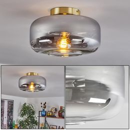 hofstein Boza Deckenleuchte Glas 28 cm Messing, 1-flammig
