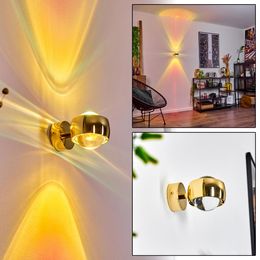 hofstein Sapri Wandleuchte Gold, 1-flammig