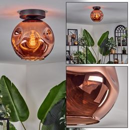 hofstein Ripoll Deckenleuchte Glas 20 cm Kupferfarben, 1-flammig