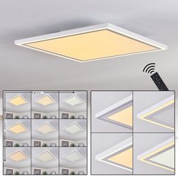 hofstein Salamo LED Panel Wei&szlig;, 2-flammig, Fernbedienung