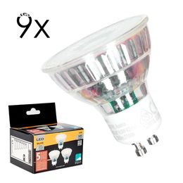hofstein LED GU10 9er Set 4,5 Watt 2700 Kelvin 345 Lumen