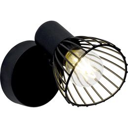 BRILLIANT LEUCHTEN Brilliant Elhi Wandspot Schwarz, 1-flammig