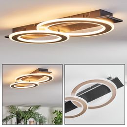 hofstein Lidor Deckenleuchte LED Schwarz, 1-flammig