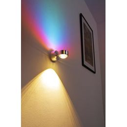 hofstein Indore Wandleuchte LED Aluminium, 2-flammig