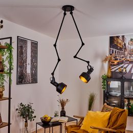 hofstein Tablazos Deckenleuchte Schwarz, 2-flammig