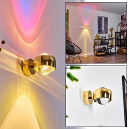 hofstein Sapri Wandleuchte Gold, 1-flammig