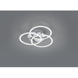 REALITY Circle Deckenleuchte LED Nickel-Matt, 1-flammig, Fernbedienung