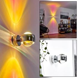 hofstein Sapri Wandleuchte Chrom, 1-flammig