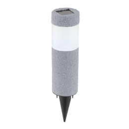 Eglo Leuchten Eglo STONE Solar-Wegeleuchte LED Grau, 1-flammig