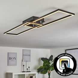 hofstein Hyacinthe Deckenleuchte LED Chrom, Schwarz, 1-flammig