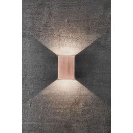Nordlux FOLD Au&szlig;enwandleuchte LED Kupferfarben, 2-flammig