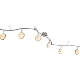 Globo LAILA Deckenleuchte LED Nickel-Matt, 6-flammig