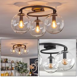 hofstein Gastor Deckenleuchte Glas 15 cm Klar, 3-flammig