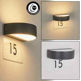 hofstein Fletcher Au&szlig;enwandleuchte LED Anthrazit, 2-flammig