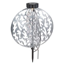 Globo Sun Solarleuchte LED Silber, 1-flammig