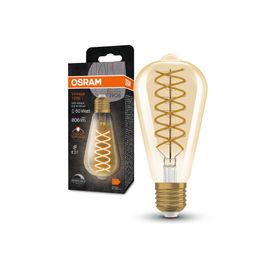 Osram Vintage 1906 LED E27 8,8 Watt 806 Lumen 2400 Kelvin Gold, 1-flammig