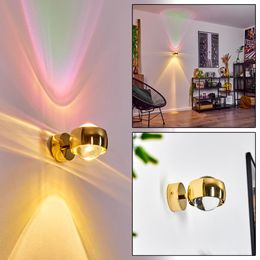 hofstein Sapri Wandleuchte Gold, 1-flammig
