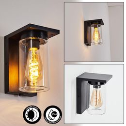 hofstein Foley Au&szlig;enwandleuchte Schwarz, 1-flammig
