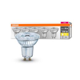 LEDVANCE OSRAM 5er Set LED GU10 2,6 Watt 2700 Kelvin 230 Lumen