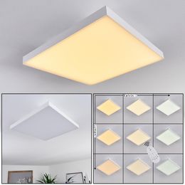 hofstein Buenaventura LED Panel Wei&szlig;, 1-flammig, Fernbedienung