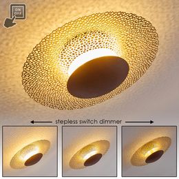 hofstein Sunrise Deckenleuchte LED Gold, Rostfarben, 1-flammig