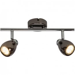 BRILLIANT LEUCHTEN Brilliant MILANO Deckenleuchte LED Chrom, Schwarz, 2-flammig