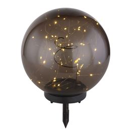Globo Solarleuchte LED Schwarz, 40-flammig