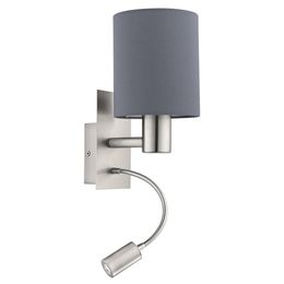 Eglo Leuchten Eglo PASTERI Wandleuchte LED Nickel-Matt, 2-flammig