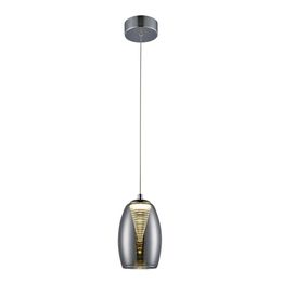 BRILLIANT LEUCHTEN Brilliant Metropolis Pendelleuchte LED Chrom, 1-flammig