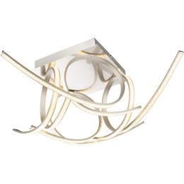 Globo CAGUA Deckenleuchte LED Nickel-Matt, 1-flammig