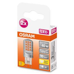Osram LED PIN 2er Set G9 4,2 Watt 2700 Kelvin 470 Lumen